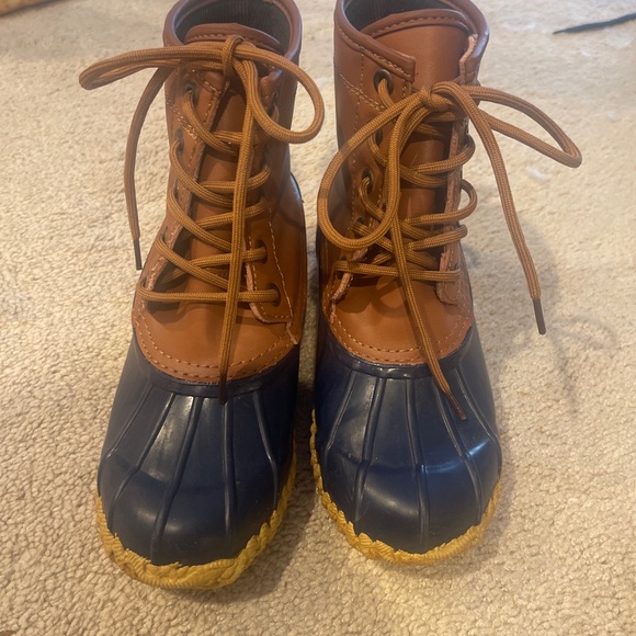 Sporto | Shoes | Sporto Brand Girls Navy Blue Waterproof Duck Boots Sz ...